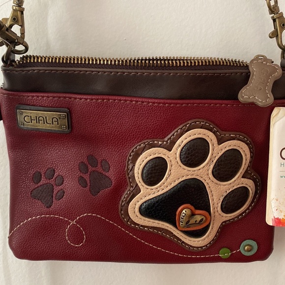 Chala | Bags | Charming Chala Puppy Dog Paw Print In Beige Mini ...